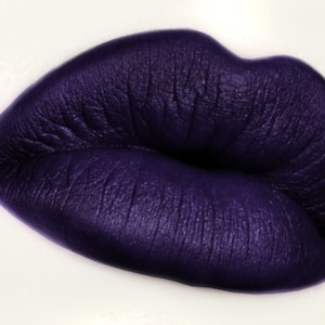 Sea Urchin Satin Liquid Lipstick - Dark Purple - Etsy