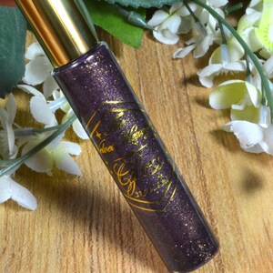 Enchanted Evening Lip Gloss Dark Purple With Gold Glitter - Etsy