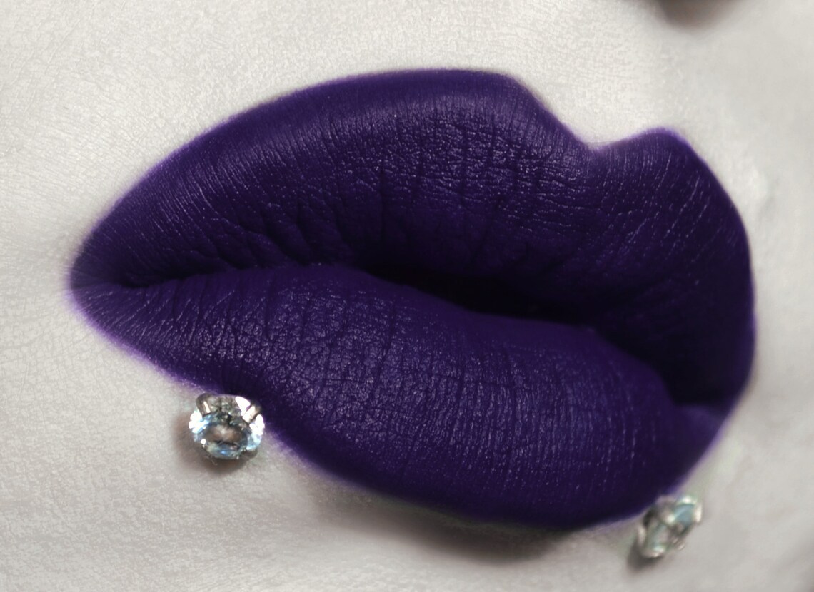 Sea Urchin Satin Liquid Lipstick Dark Purple - Etsy