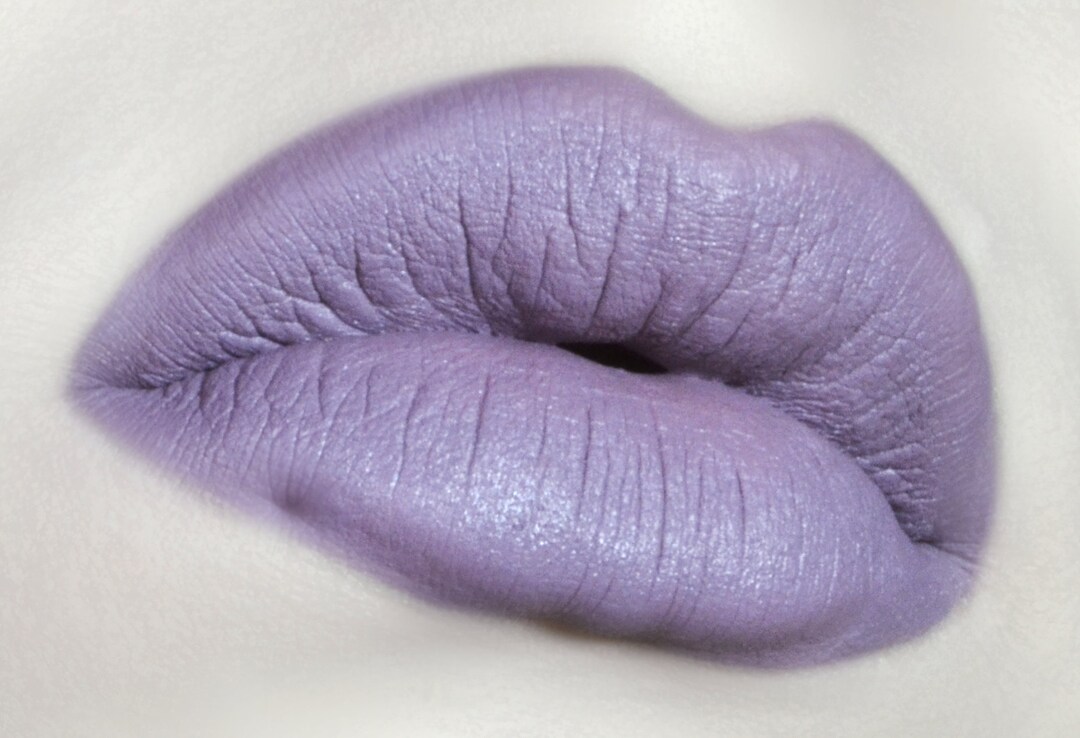Moonlight Satin Liquid Lipstick - Pale Muted Lavender - Etsy