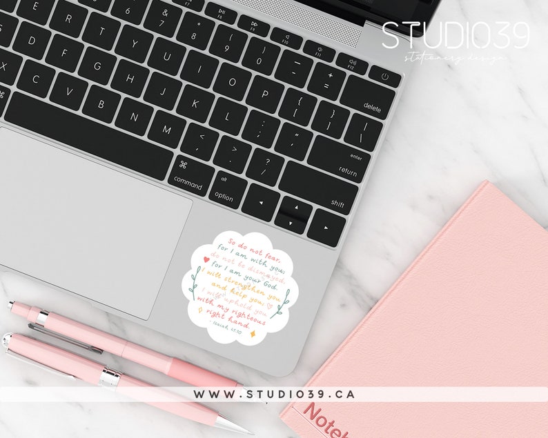 Isaiah 41:10 Sticker Christian Stickers Scripture & Bible | Etsy