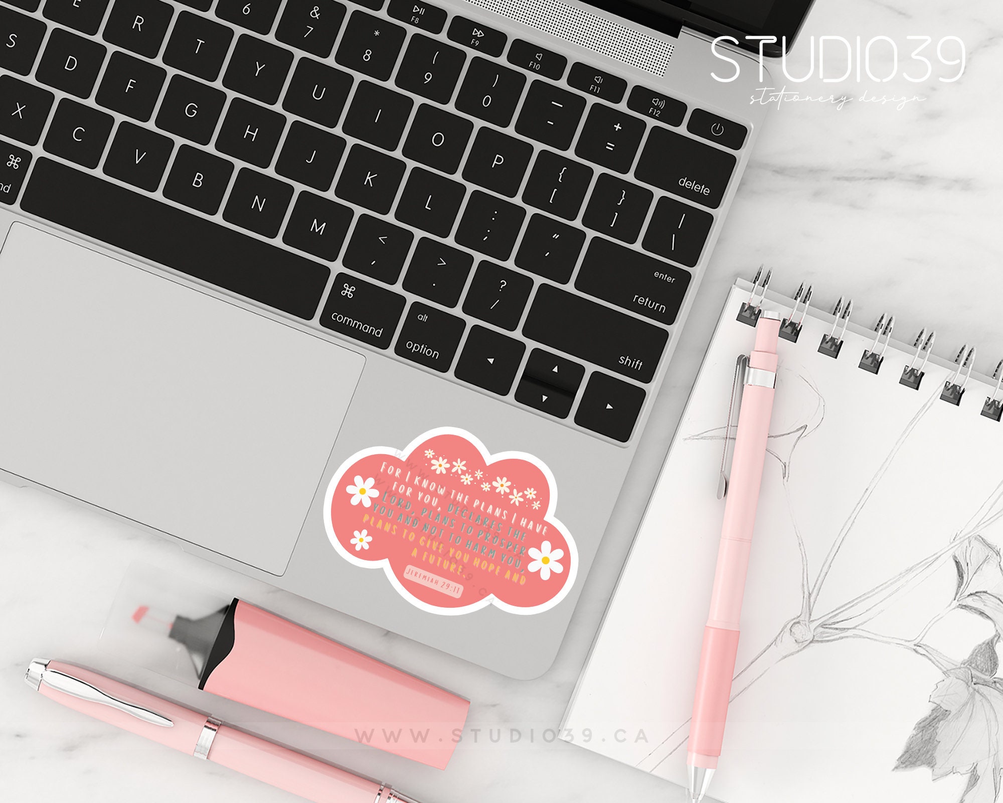 Jeremiah 29:11 Sticker Flake, Christian Stickers, Scripture & Bible ...