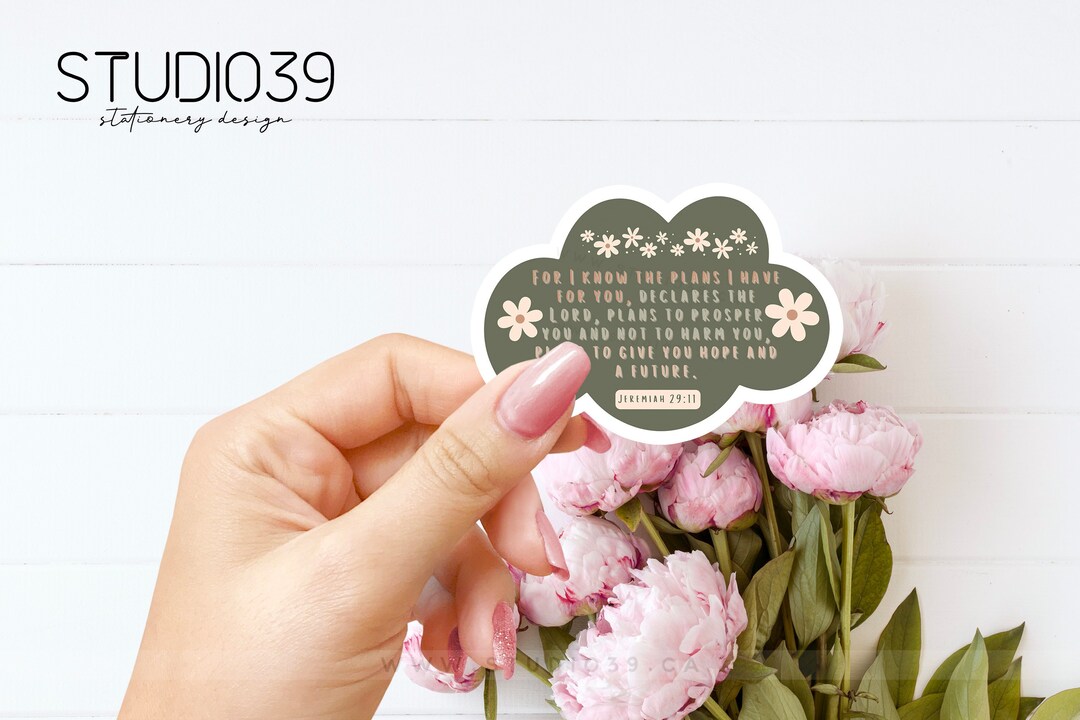 Jeremiah 29:11 Sticker Flake, Scripture & Bible Verse Stickers ...