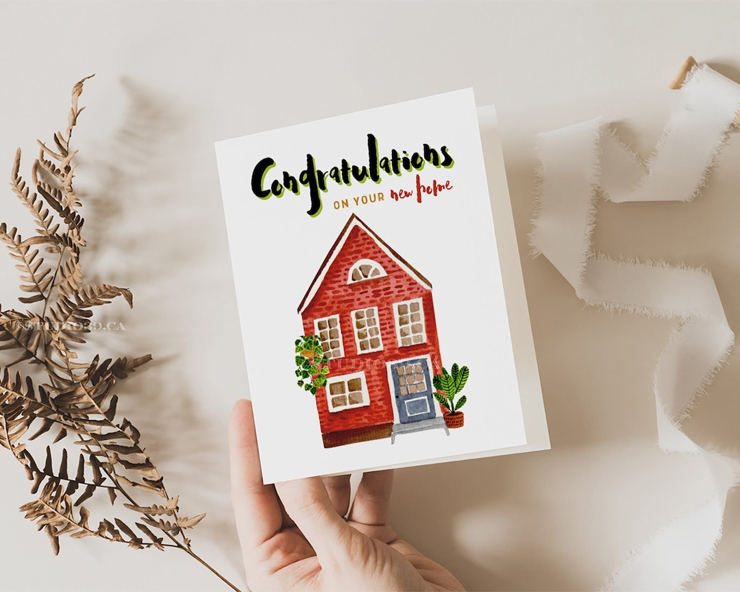 Housewarming Card, Congrats on Your New Home, Cute and Funny ...