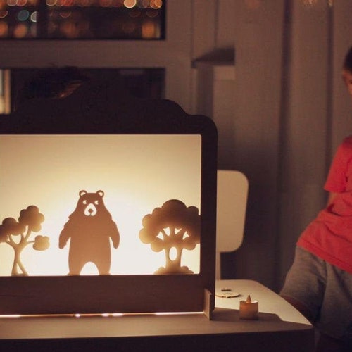 Beauty & the Beast: Silhouette Shadow Puppet Set | Etsy