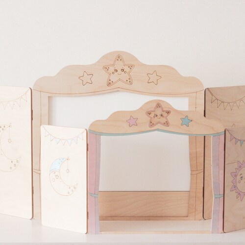 Beauty & the Beast: Silhouette Shadow Puppet Set | Etsy