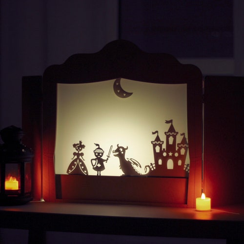 Beauty & the Beast: Silhouette Shadow Puppet Set | Etsy