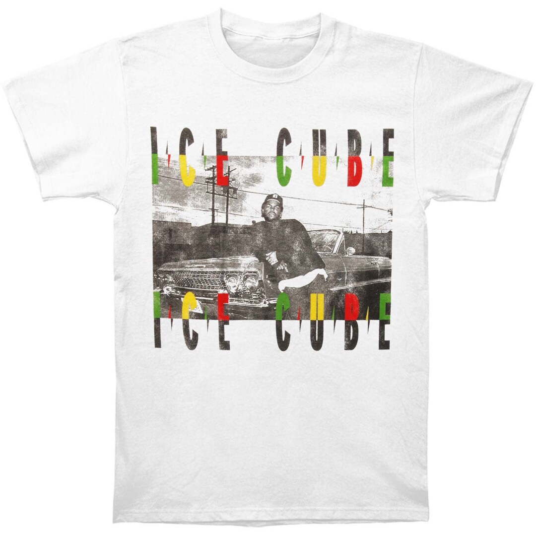 N.W.A Ice Cube Impala White T-shirt - Etsy