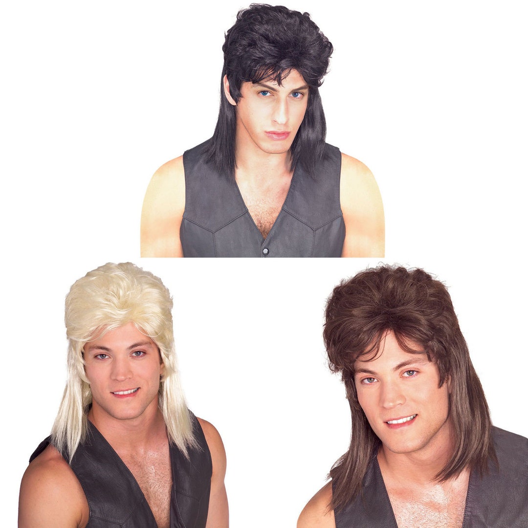 Mullet Longhair Men's Costume Wig Adult Redneck Hillbilly Multiple ...