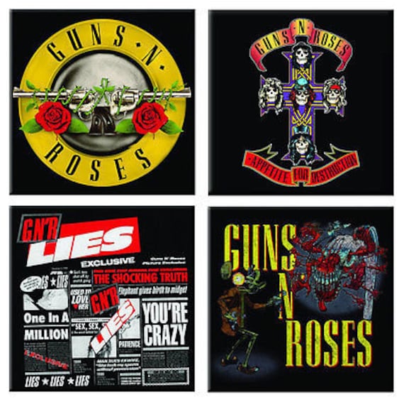 Guns N Roses Fridge Magnet Appetite for Destruction Bullet - Etsy