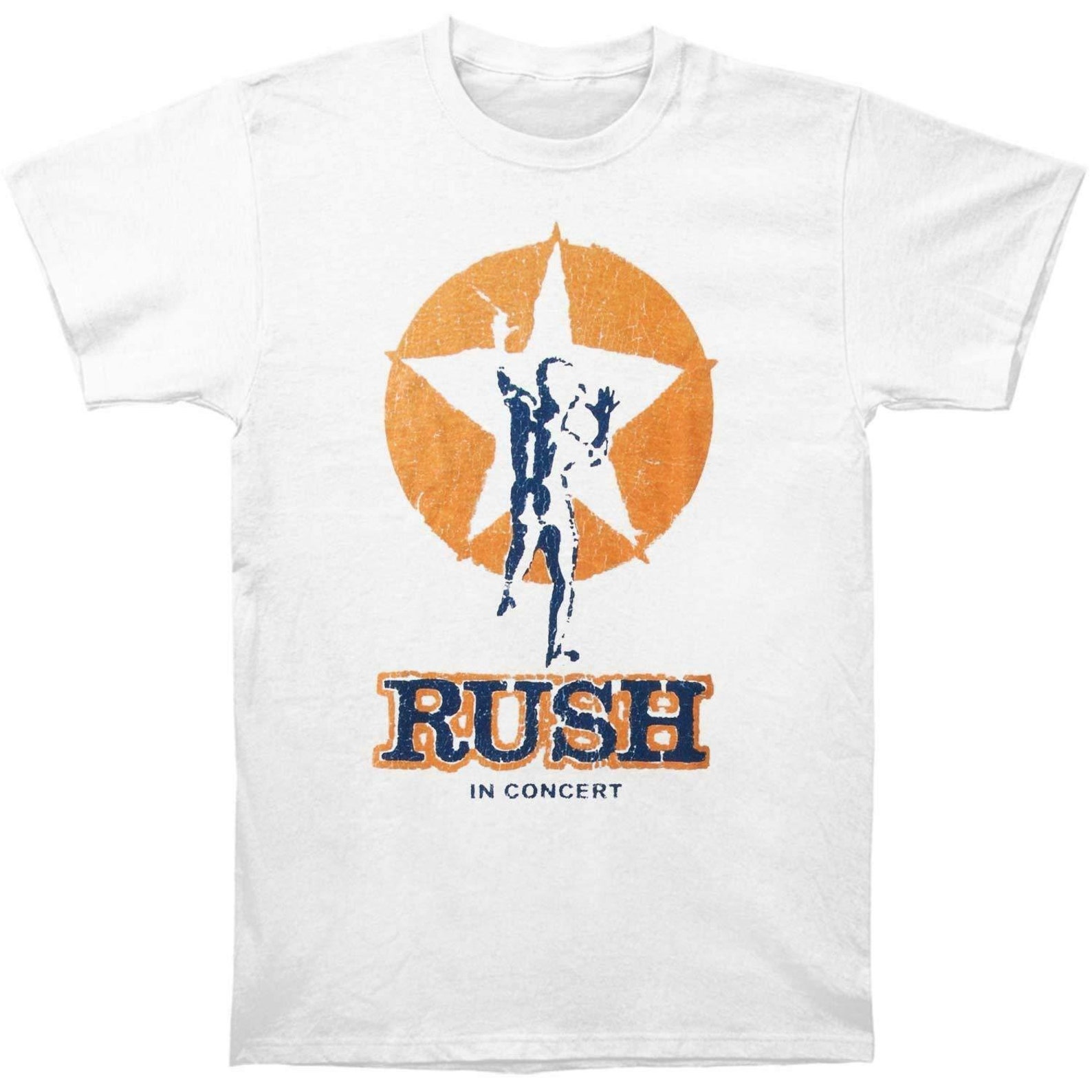 Rush UK Tour 1978 in Concert Starman Logo White W/ Dates T-shirt - Etsy