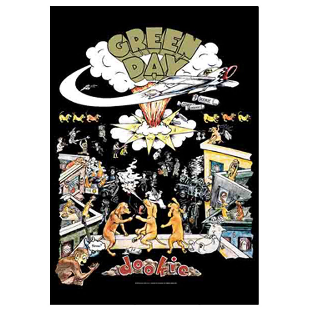 Green Day Dookie Tapestry Cloth Fabric Poster Flag Wall Banner - Etsy
