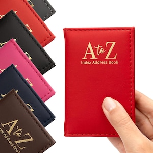 Index Address Book Leather Look Cover Executive Padded Notebook A-Z ...