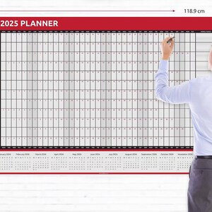 2025 Giant A0 Size Full Year Wall Planner Calendar Home Office Work ...