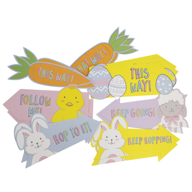 15 Easter Egg Hunt Arrow Signs Children Trail Hunting Game - Etsy UK