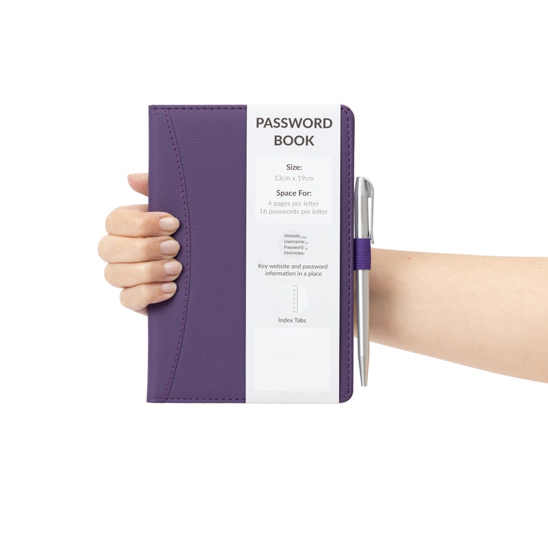 Buy A-Z Index Password Book: Hardback Contact Organizer With Pen Online ...