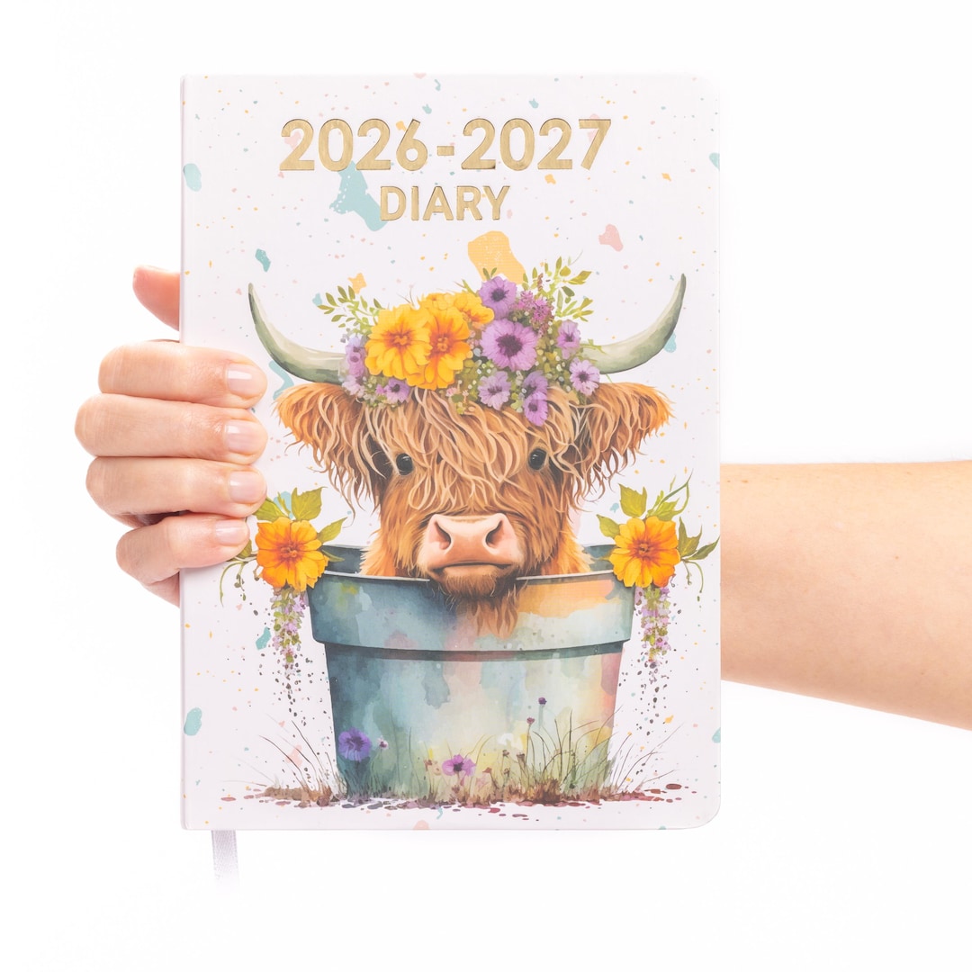 2026 -2027 Academic Diary A5 Day to Page Full Year Planner Desk ...