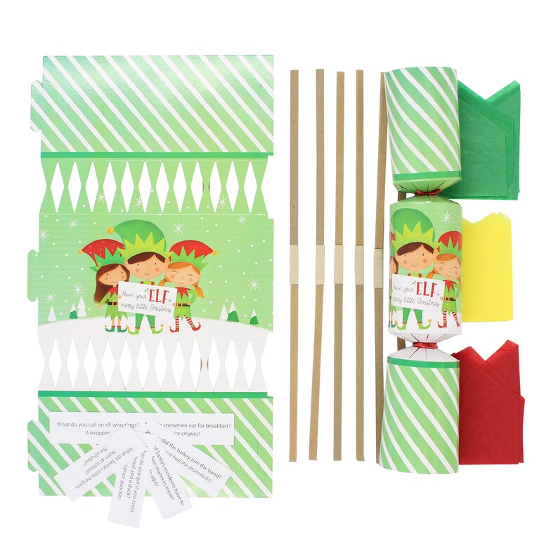 6 X Make Your Own Christmas Crackers elf - Etsy UK