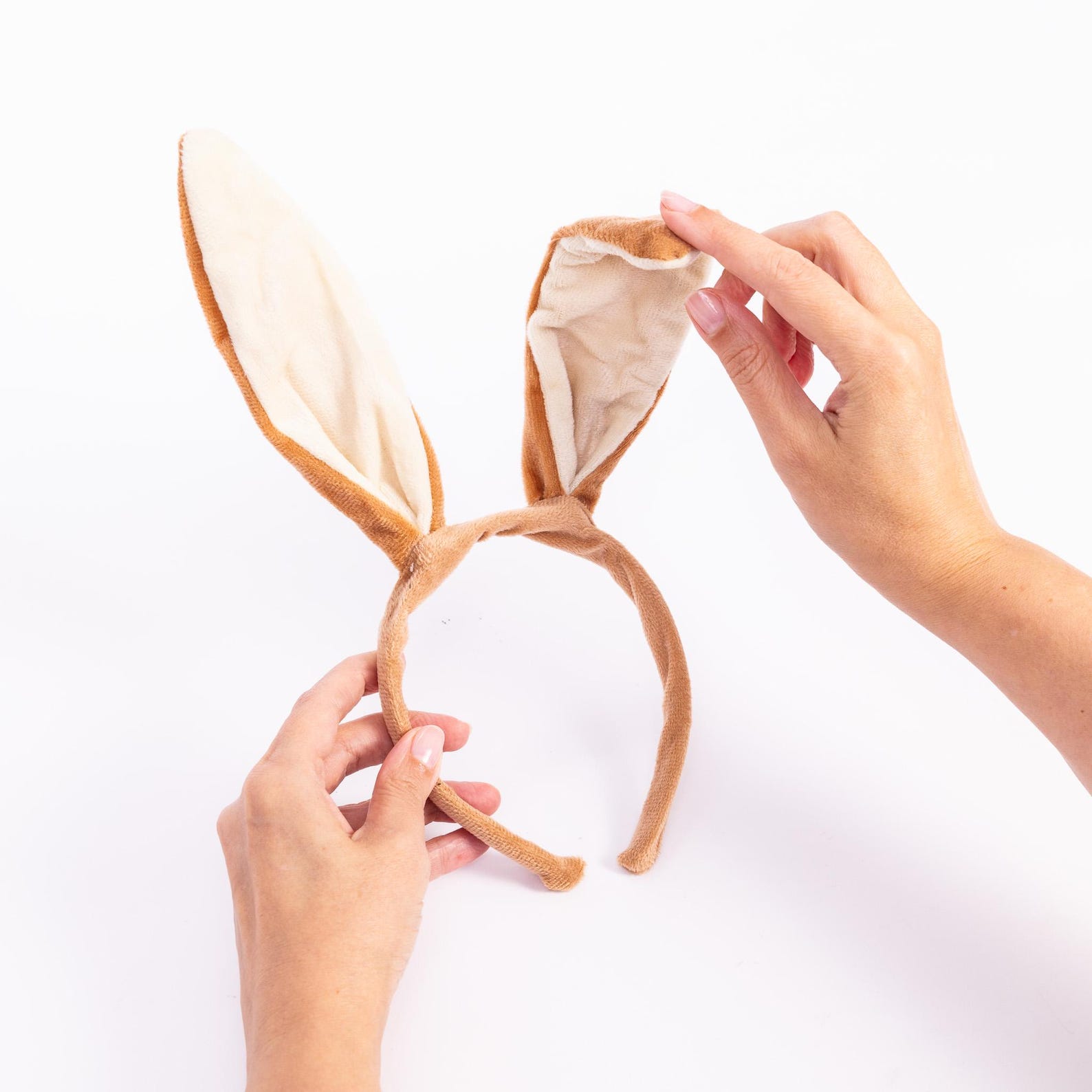 Brown Rabbit Ears Hare Headband Fancy Dress Costume Accessory Easter ...