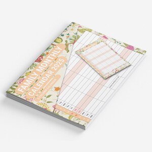 2025 Calendar Wall Monthly Planner Staff Rota Family Organiser 5 ...