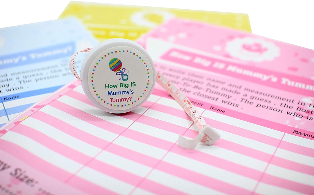 Baby Shower Party Games Measure Mummy's Tummy Baby 24 Player Game With ...