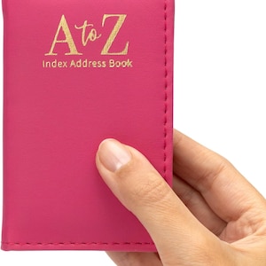 Index Address Book Leather Look Cover Executive Padded Notebook A-Z ...