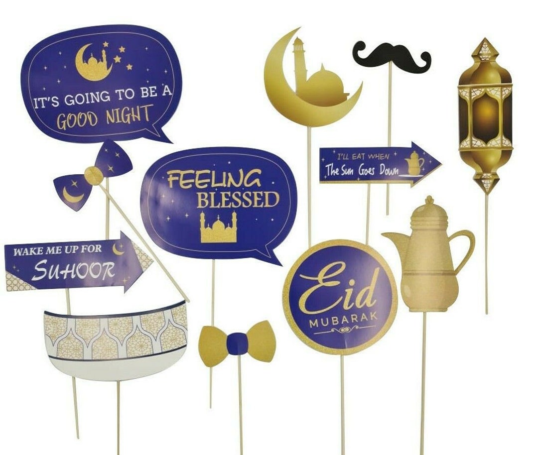 Eid Iftar Mubarak Party Props Ramadan Kareem Holding Photo - Etsy UK