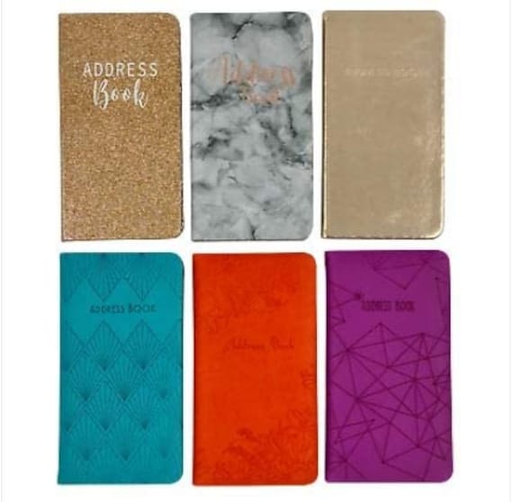 Telephone Address Book A-Z Index Hard Back Cover Slim | Etsy UK