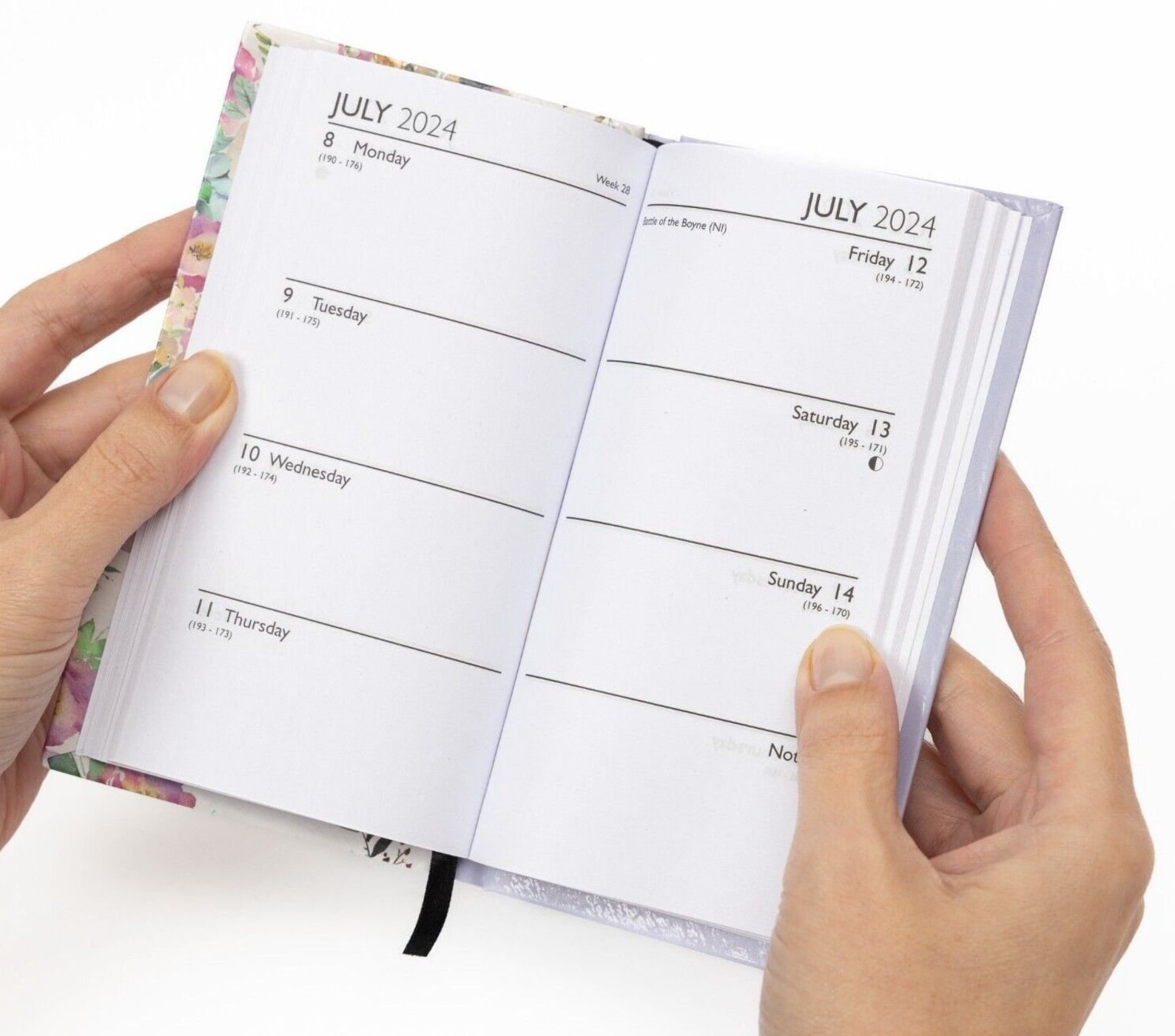 2024 Diary Slim Size Week to View Tallon Diaries Full Year Calendar ...