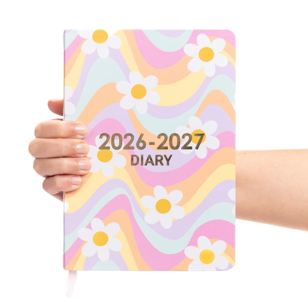 2026 -2027 Academic Diary A5 Day to Page Full Year Planner Desk ...
