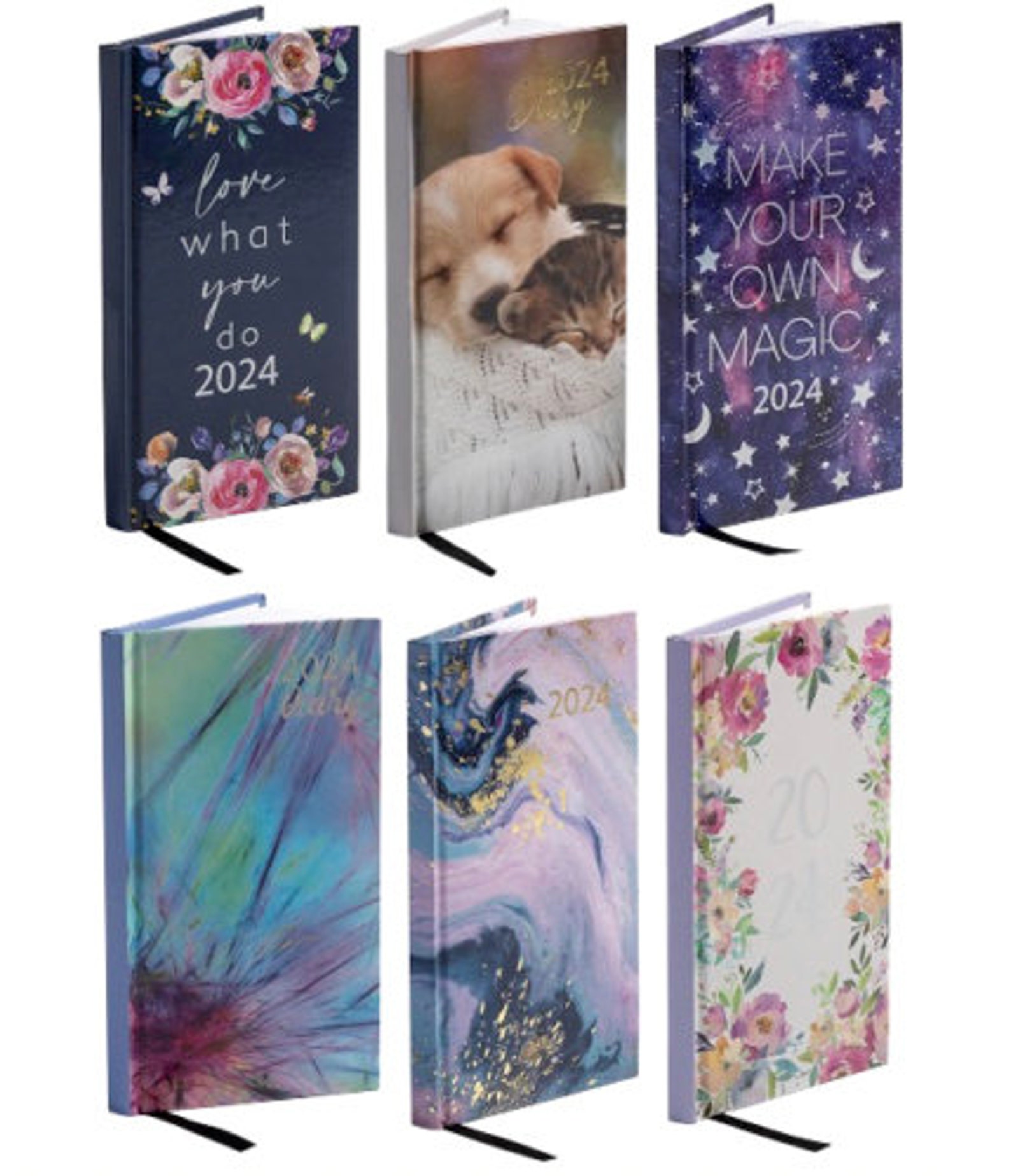 2024 Diary Slim Size Week to View Diaries Full Year Journal - Etsy UK