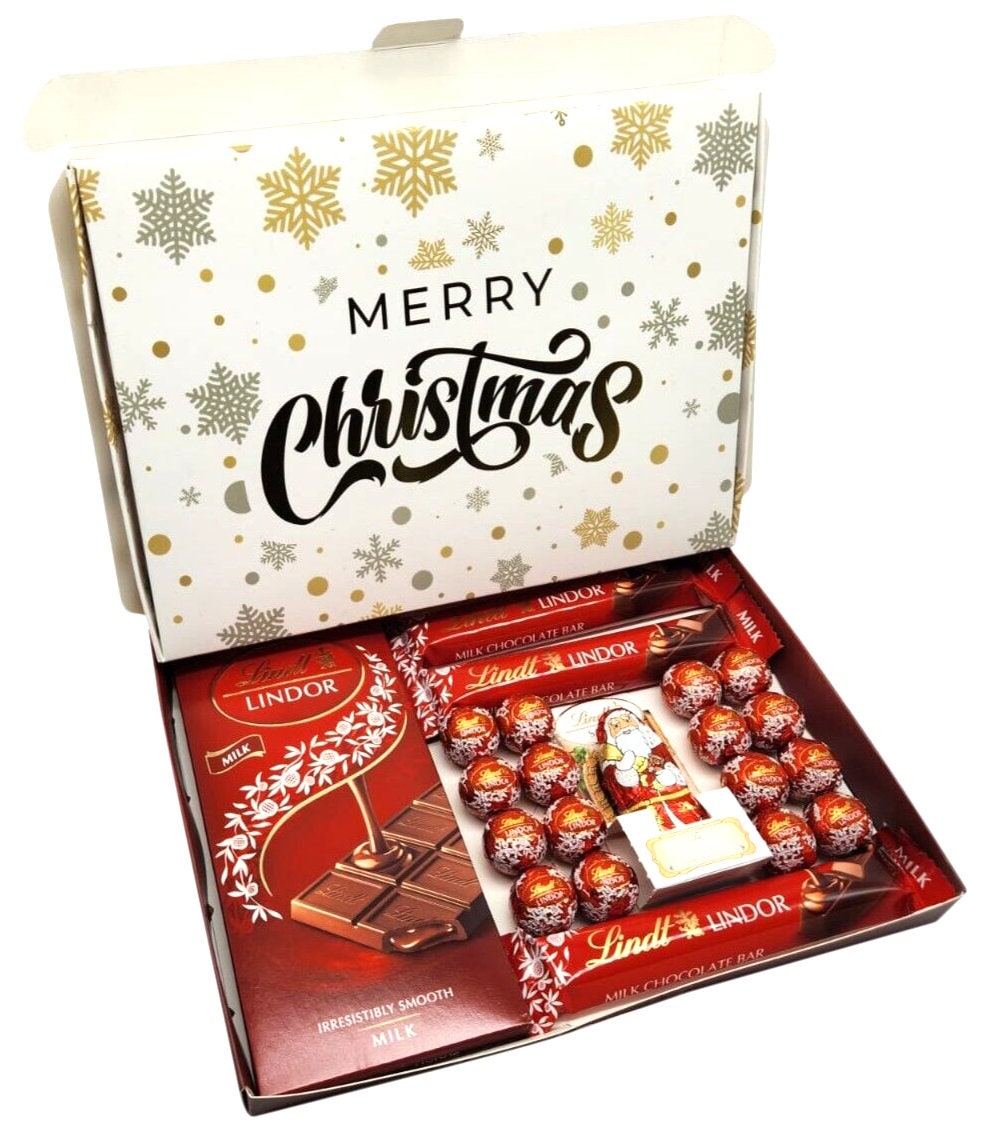 Lindt Lindor Milk Chocolate Bars & Truffles Gift Box Hamper - Etsy UK