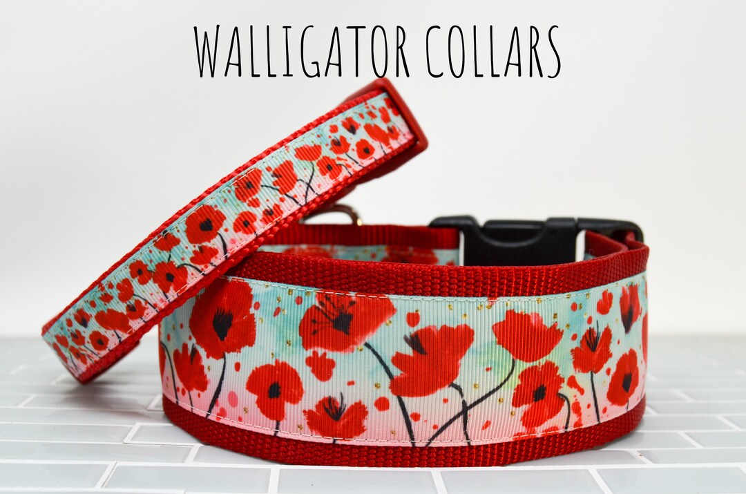 The Poppies Collars - Etsy
