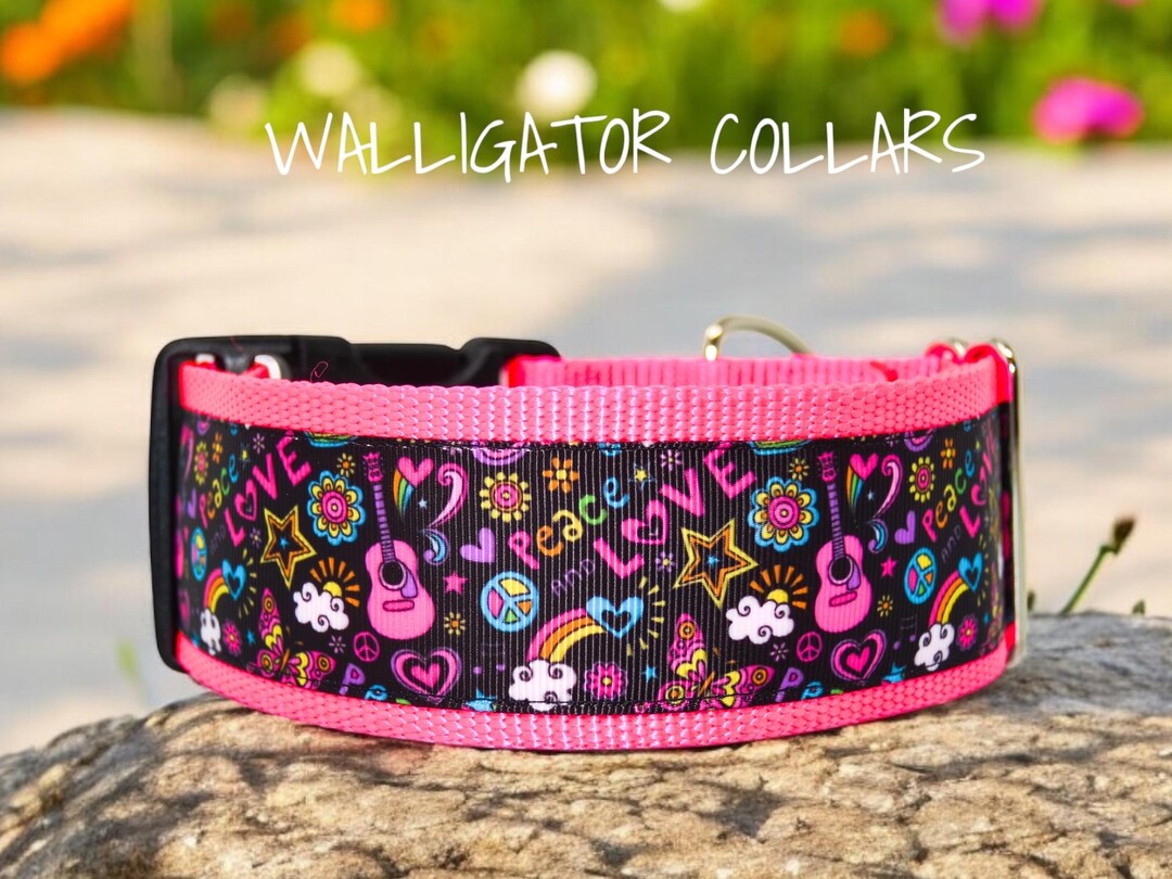 The Peace, Love and Rock and Roll Collars - Etsy