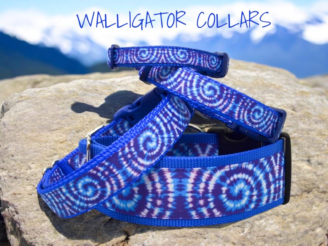 The Blue and Purple Tie Dye Collars - Etsy