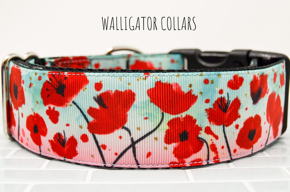 The Poppies Collars | Etsy