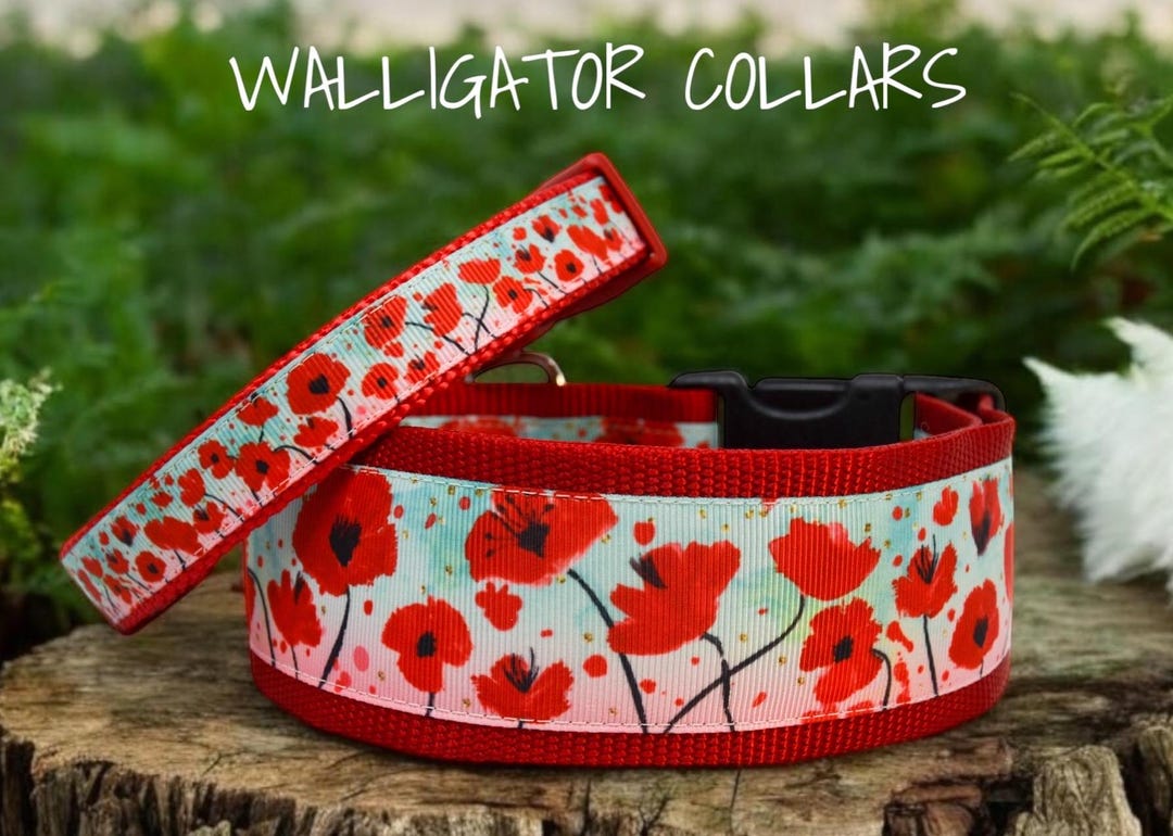 The Poppies Collars - Etsy
