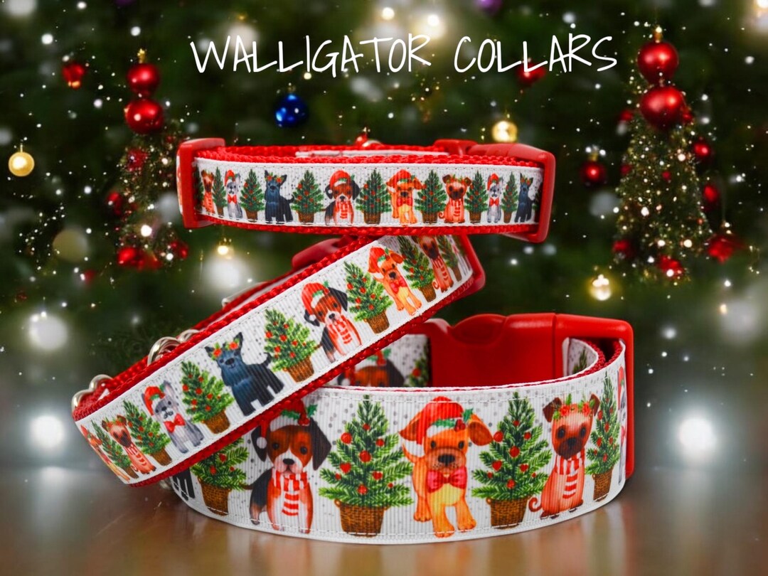 The Christmas Dogs Collars - Etsy