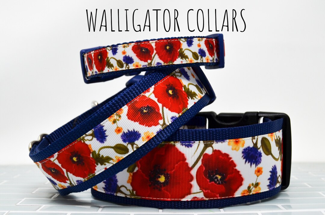The Big Red Poppy Collars - Etsy