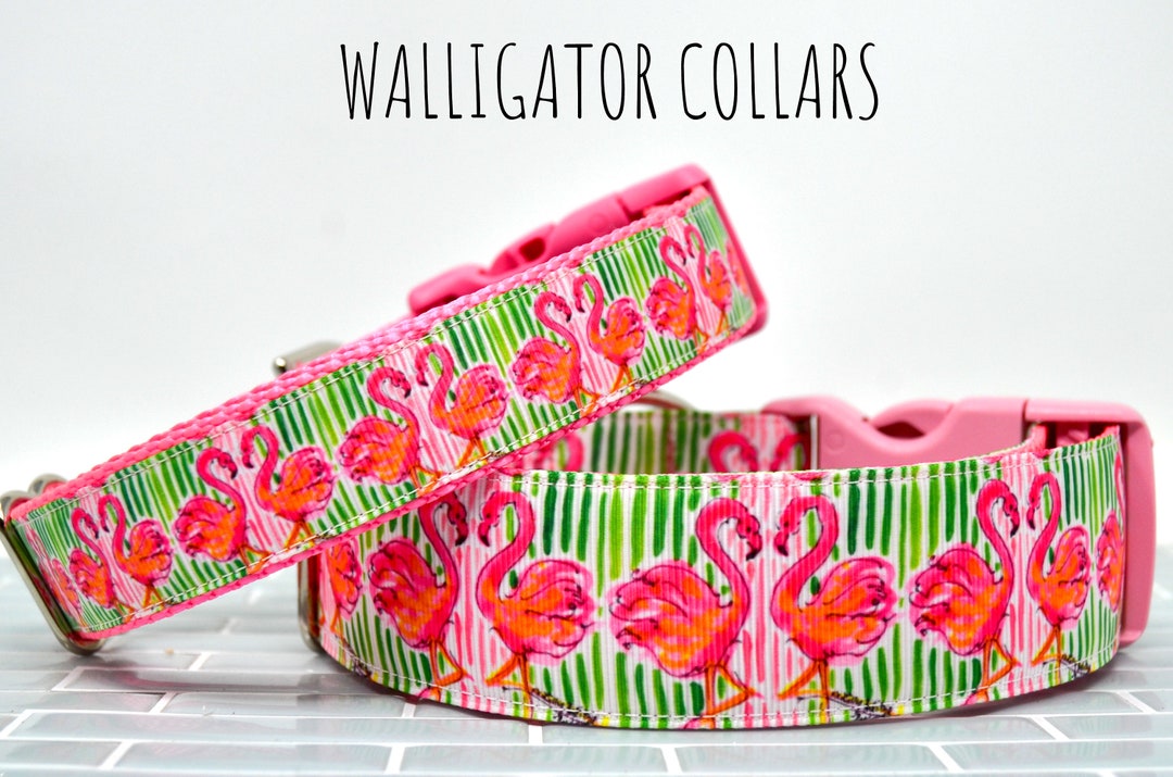 The Pink Flamingo Collars - Etsy