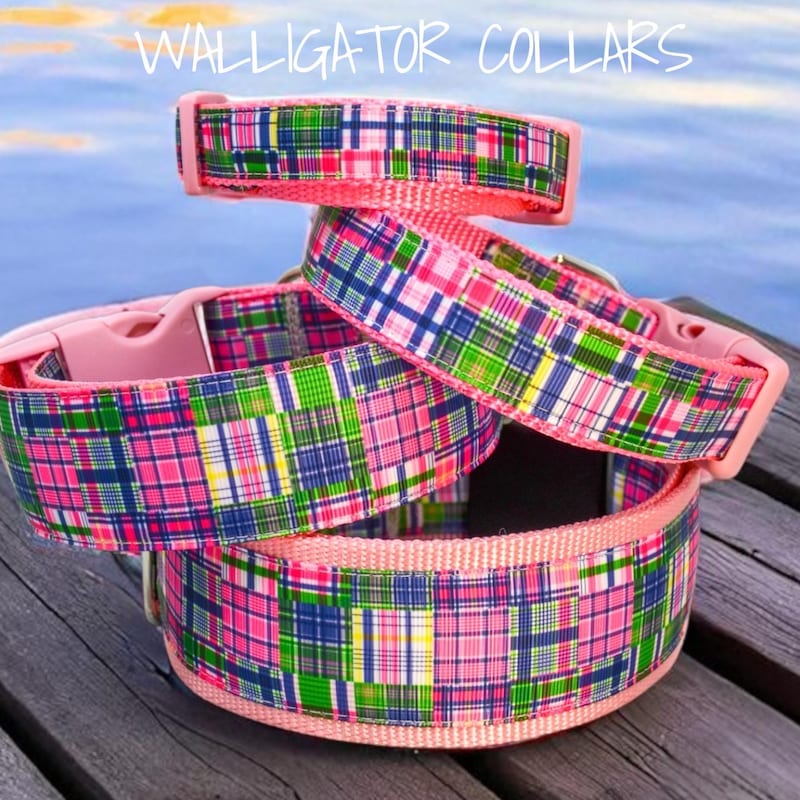 Dog Collar Fall Madras - Etsy
