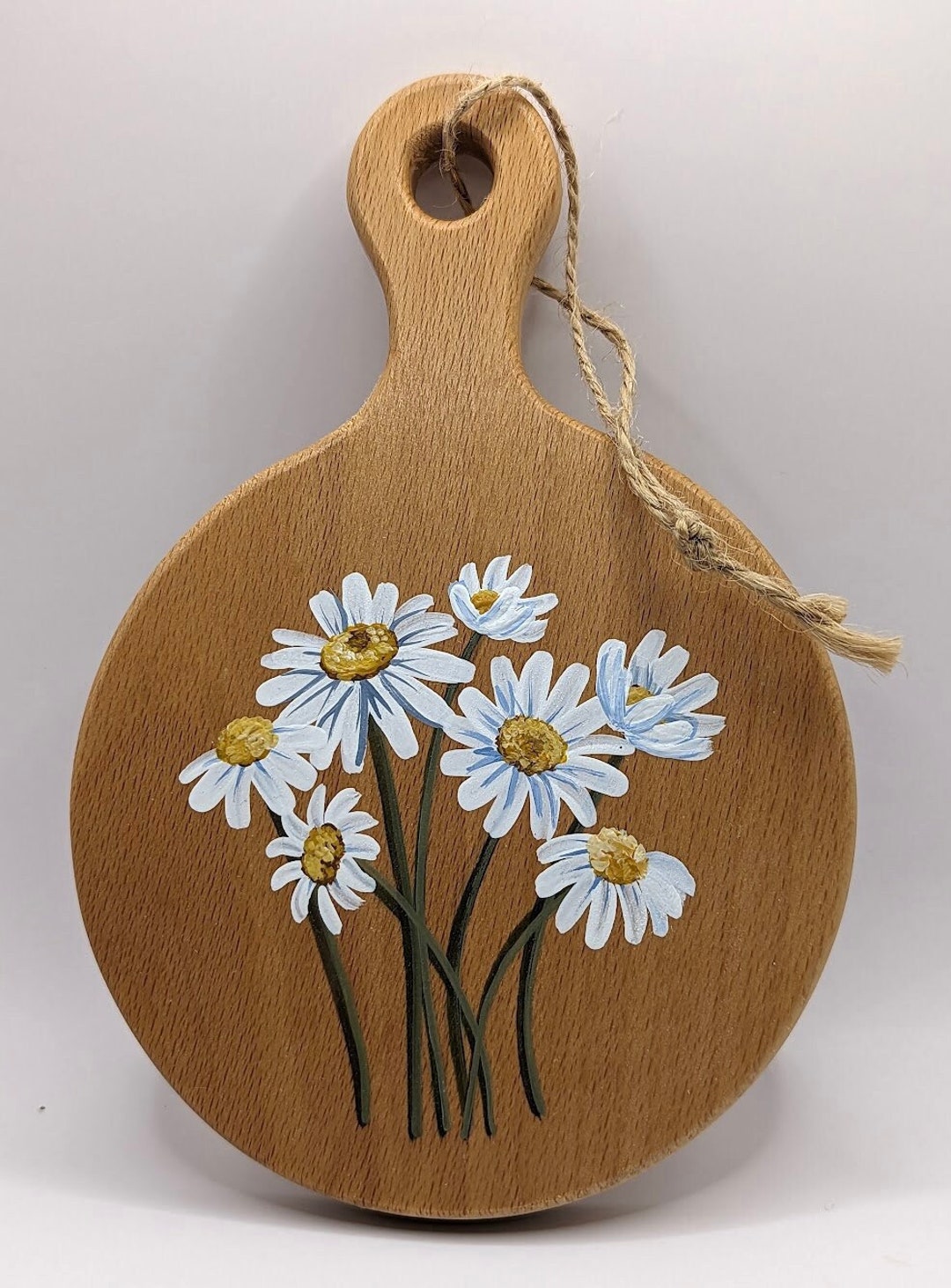 Daisies Mini Wood Wall Hanger Hand Painted - Etsy