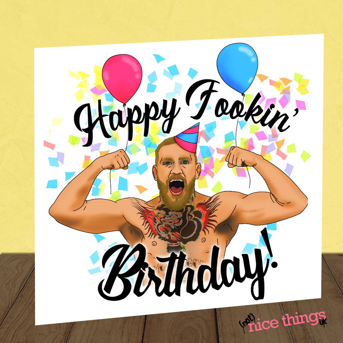 Conor Mcgregor Funny Birthday Card UFC Birthday Card | Etsy