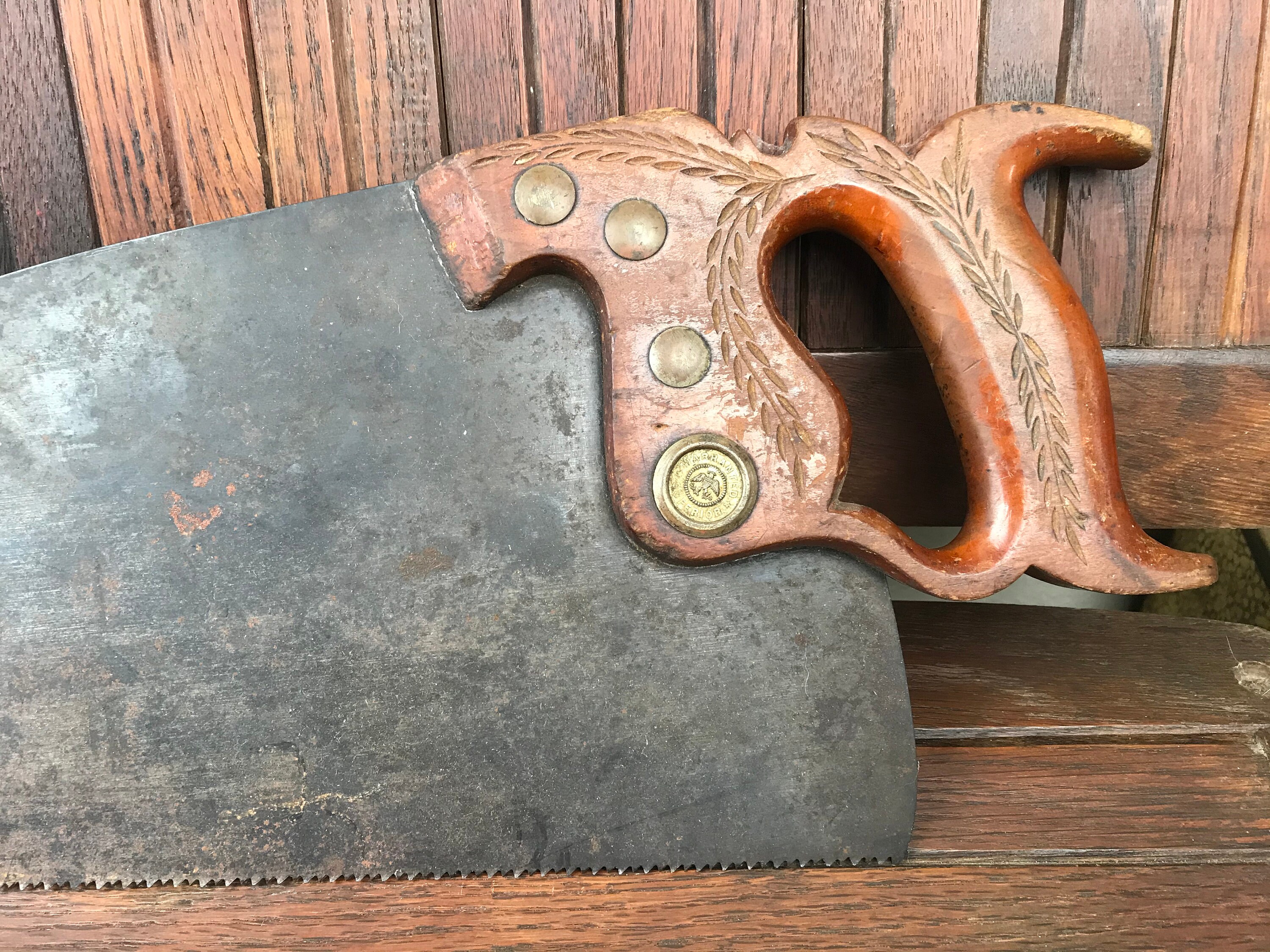 Antique Hibbard Spencer & Bartlett Co. Hand Saw 26 | Etsy