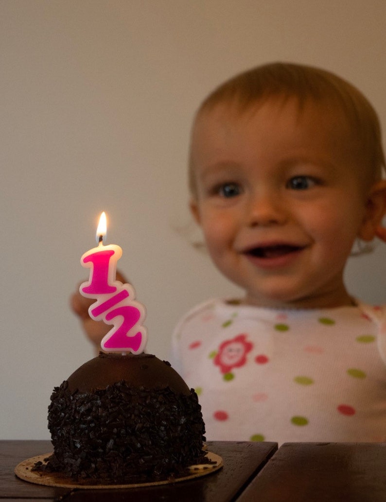 Half Birthday Candle - Etsy