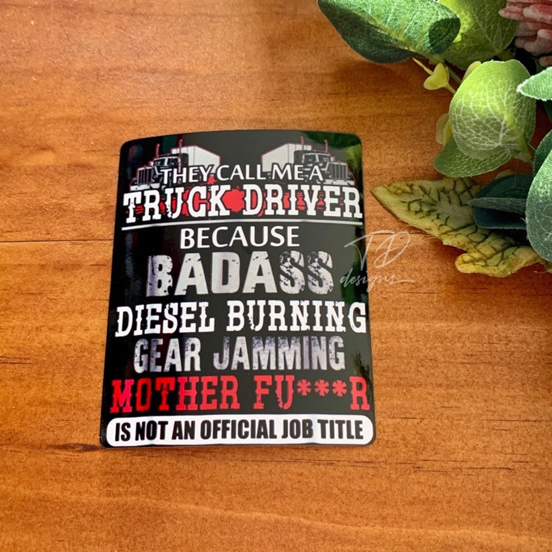 Badass Mother Diesel Decal Sticker Truck Driver Gear Jamming 140 - Etsy