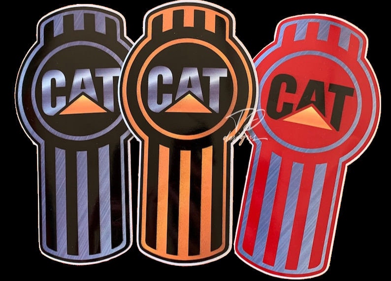 Caterpillar Kenworth Decal Sticker CAT Engine Logo Heavy Duty Truck ...