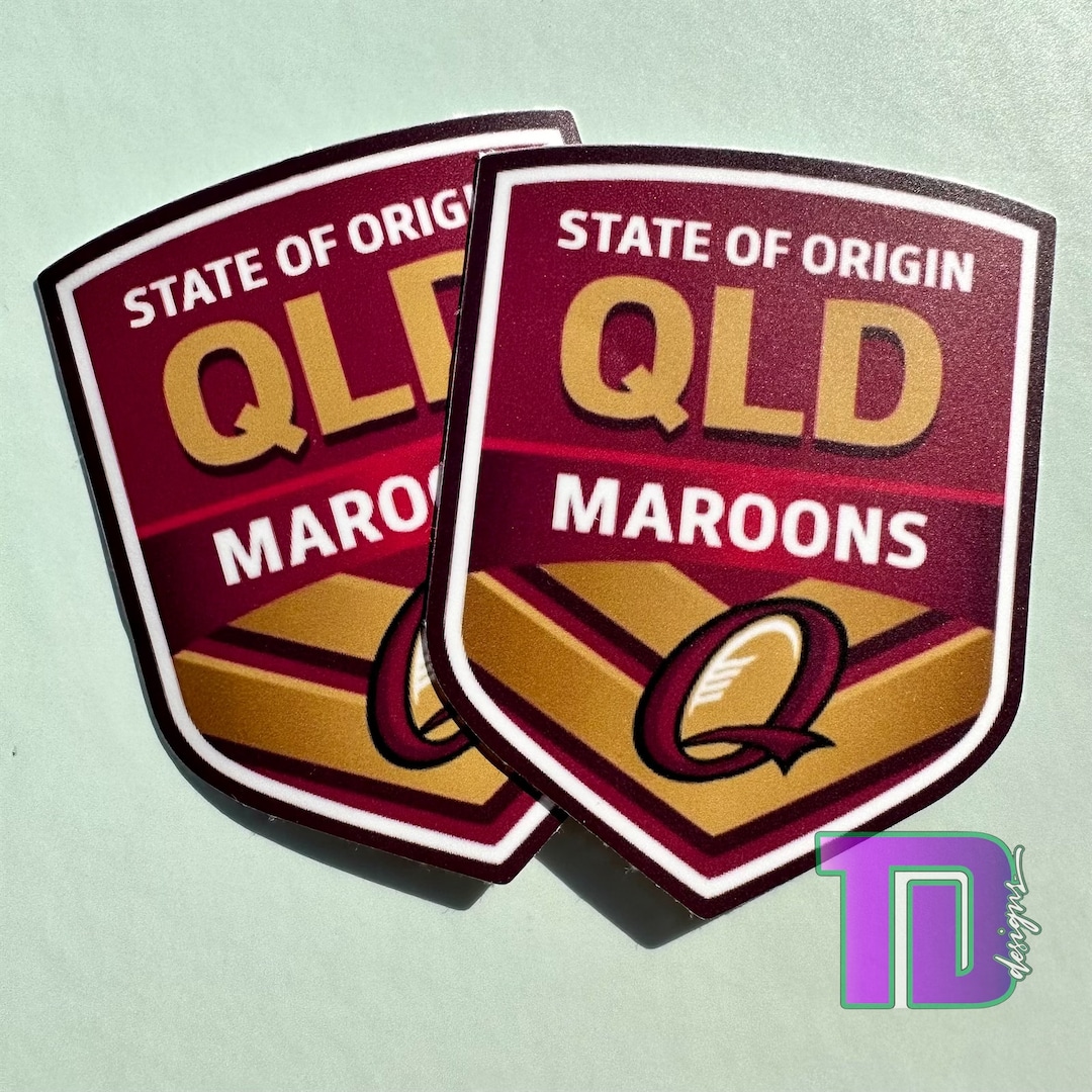 QLD State of Origin Rugby Decal Sticker Shield Design - Etsy