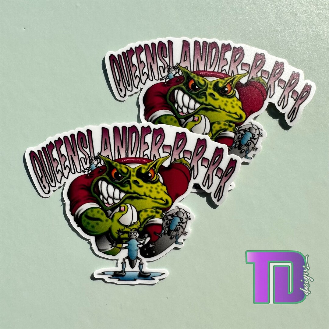 Queenslander Toad State of Origin Rugby Decal Sticker QLD Supporter ...