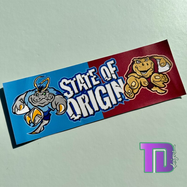 NSW Vs QLD Rugby Decal Sticker State of Origin Wall Decor for Fans - Etsy